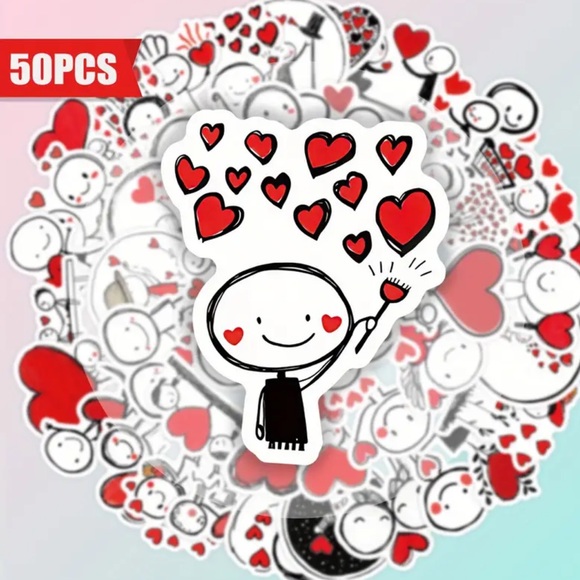 Design | 5pcs Charming Heart And Smile Sticker Collection New | Poshmark